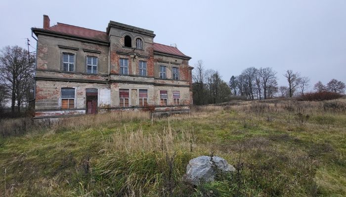 Pałac wymagający renowacji koło Lubania i Zgorzelca